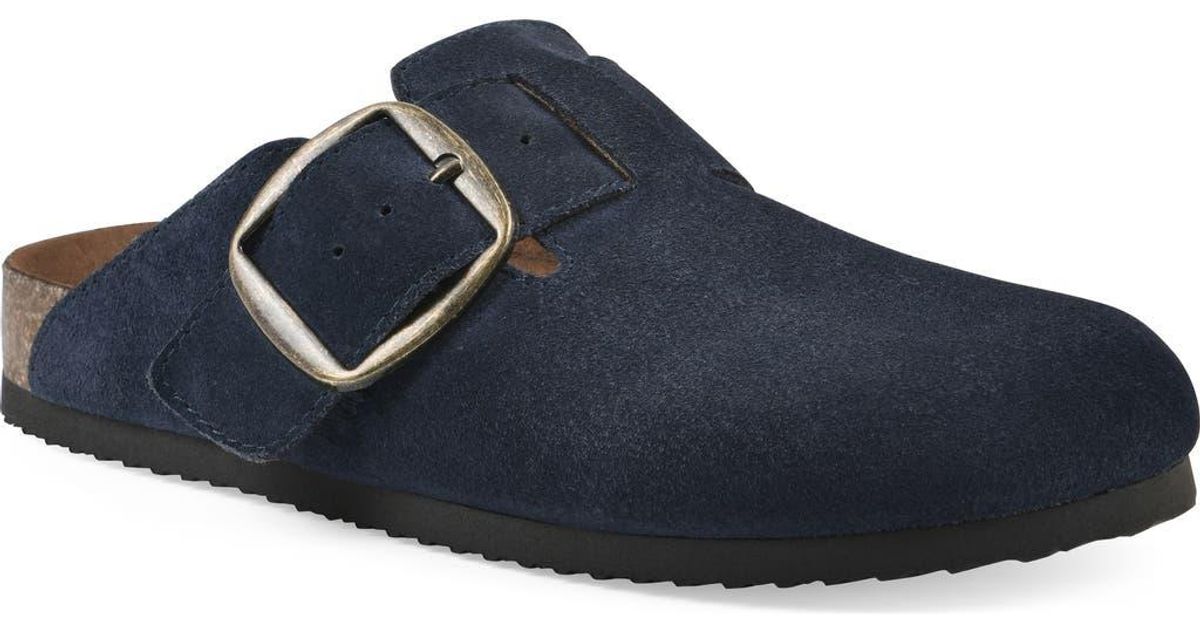 White Mountain Big Easy Buckle Mule in Blue | Lyst