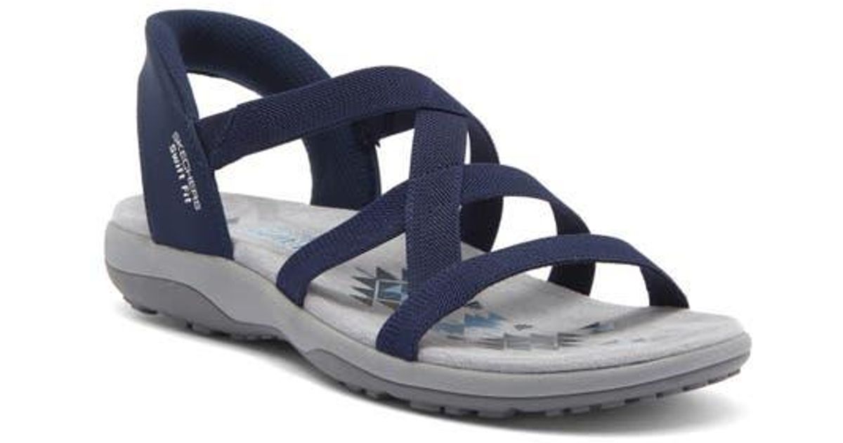 Skechers Reggae Slim Swift-Fit Sandal in Blue | Lyst