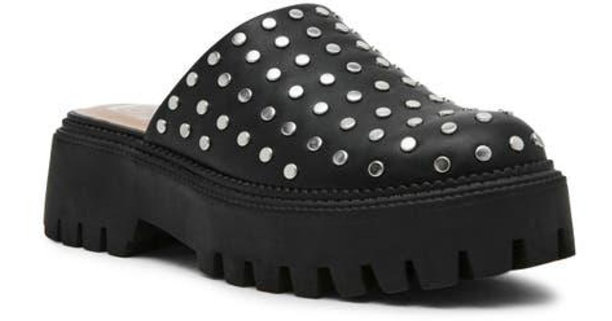 Dolce Vita Lexy Circle Stud Platform Mule in Black | Lyst