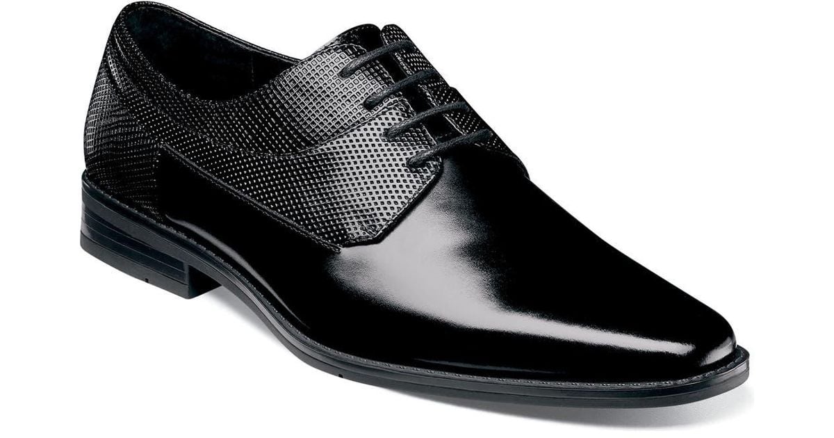 Stacy Adams Kirkley Plain Toe Derby in Black for Men | Lyst