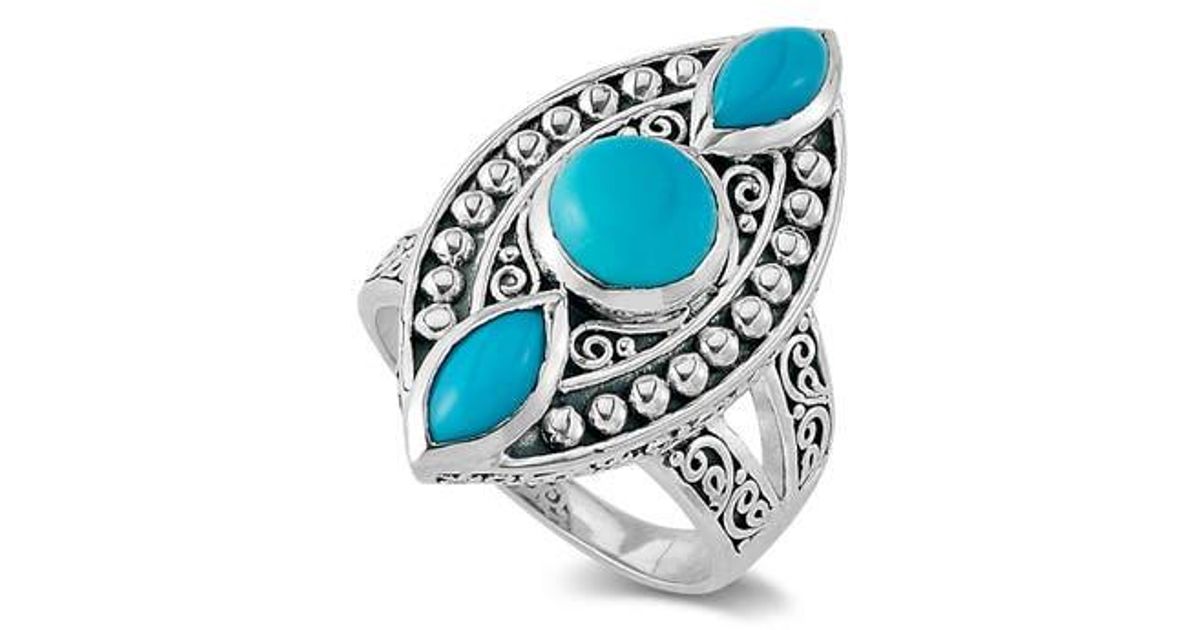 Samuel B. Sleeping Beauty Ring in Blue | Lyst