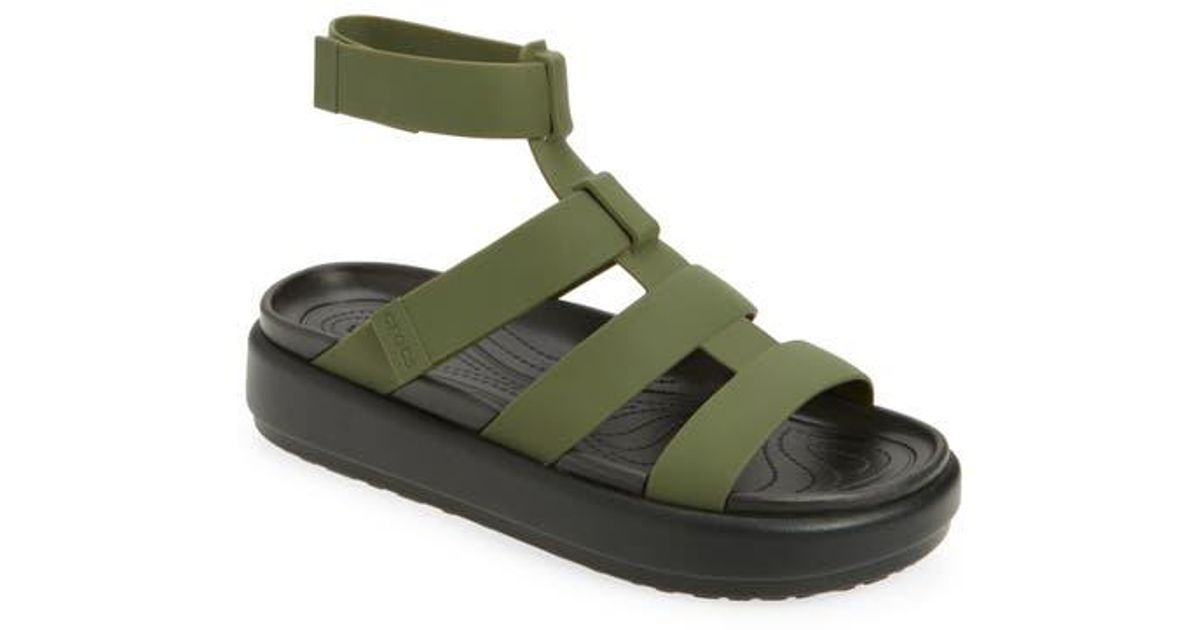 Crocs™ Brooklyn Luxe Water Resistant Gladiator Fisherman Slide Sandal ...