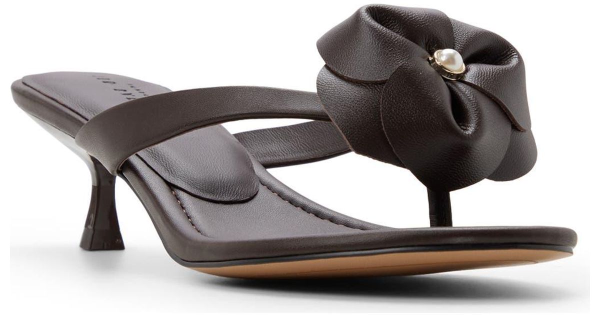 Ted Baker Birdie Floral Sandal in Brown | Lyst