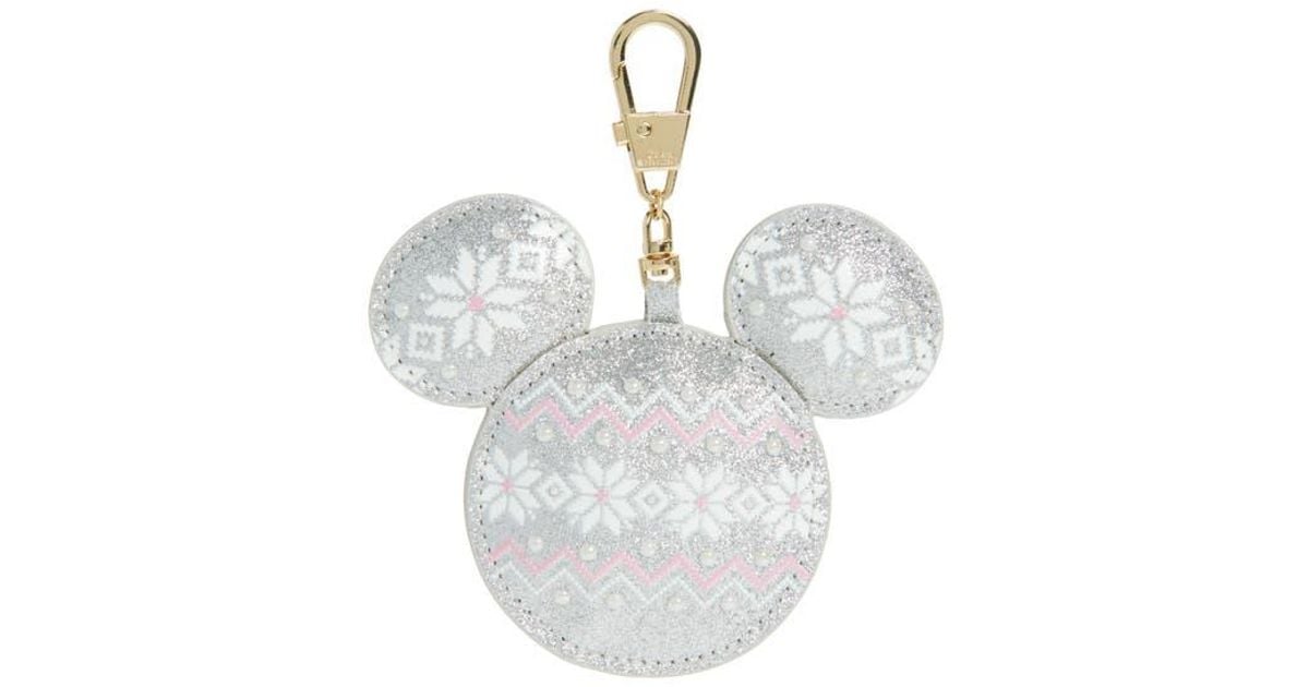 BaubleBar X Disney Mickey Mouse Head Bag Charm in White | Lyst