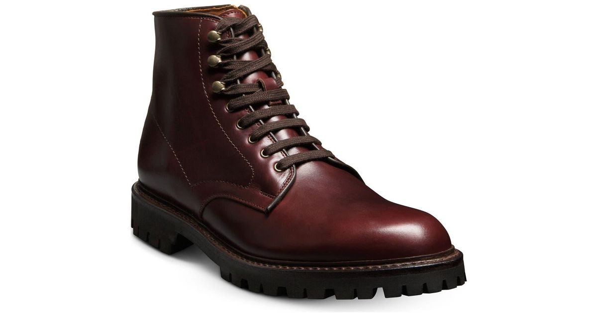 Allen Edmonds Higgins Mill Lug Zip Boot in Brown for Men | Lyst