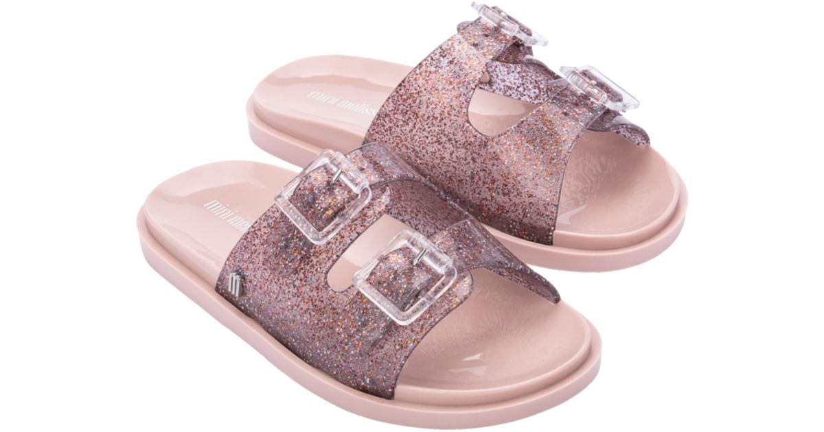 Melissa Mini Wide Slide Sandal in Pink | Lyst