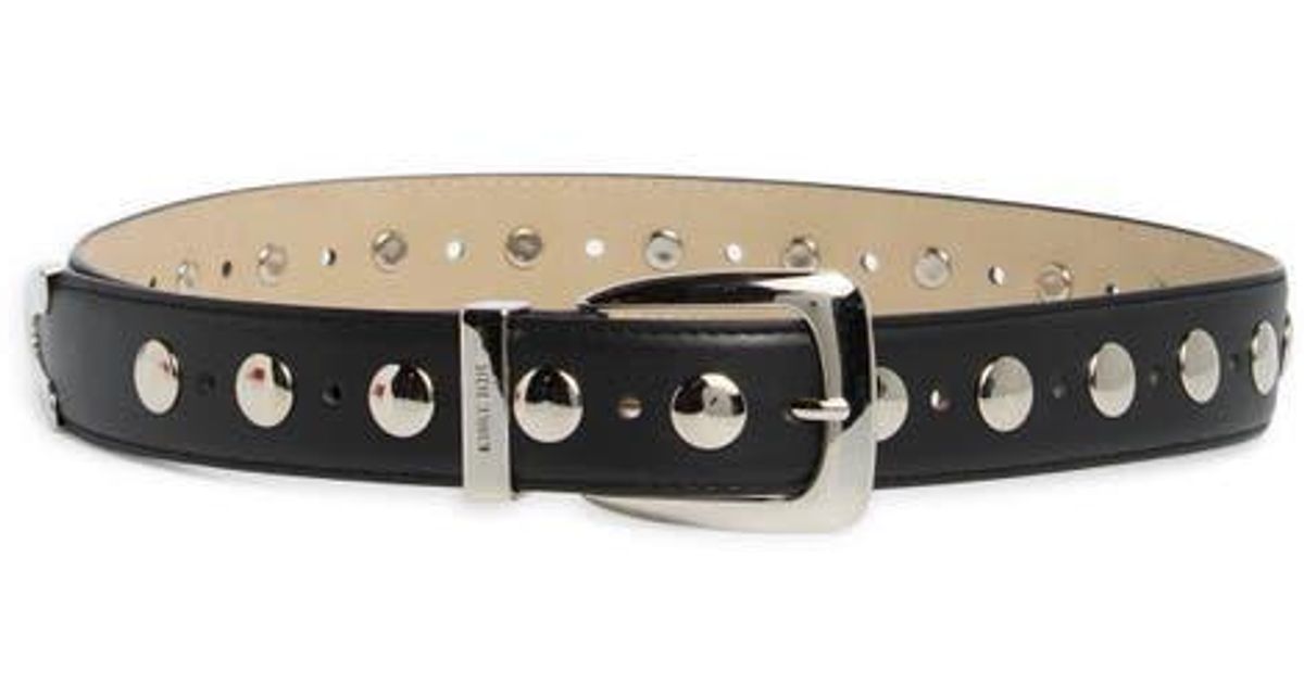 Steve Madden Studded Belt in Black | Lyst