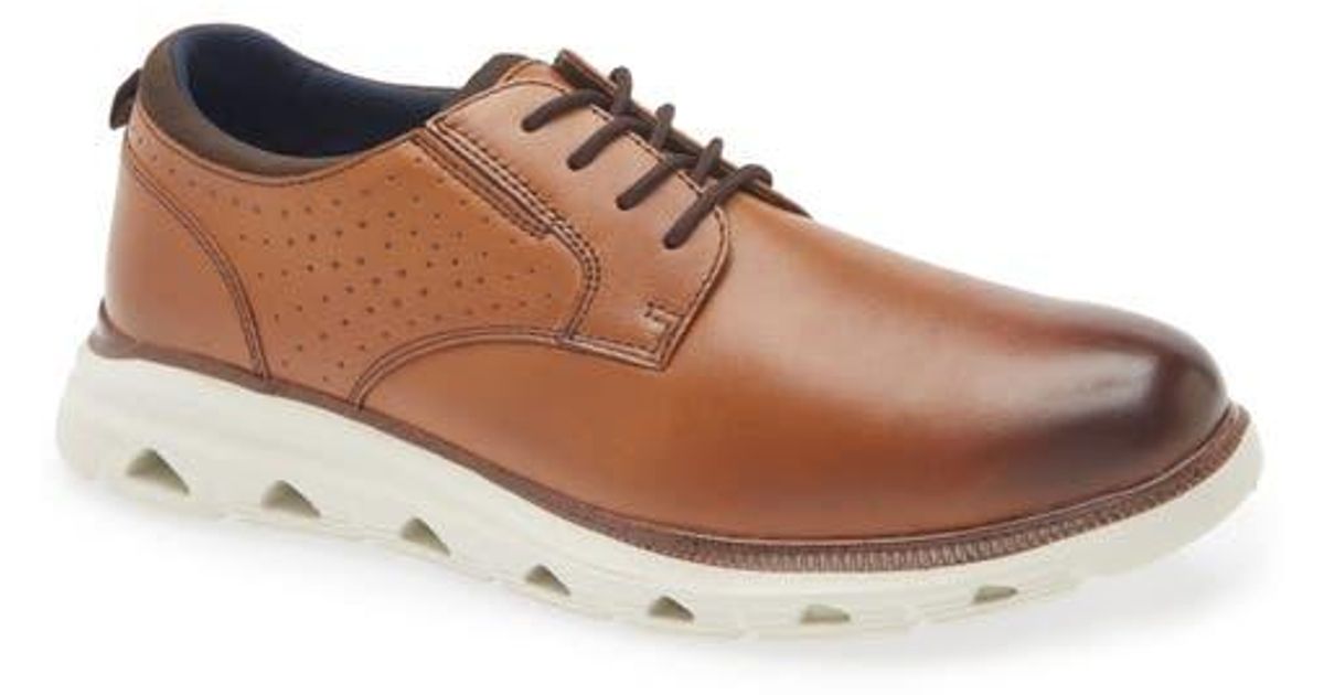 Johnston & Murphy Jenkins Plain Toe Derby in Brown for Men | Lyst