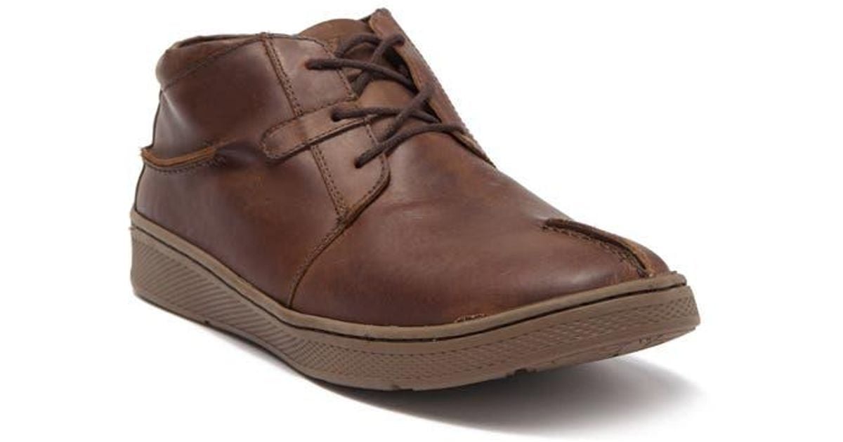 Sandro Moscoloni Seamed Leather Derby Sneaker in Brown for Men | Lyst