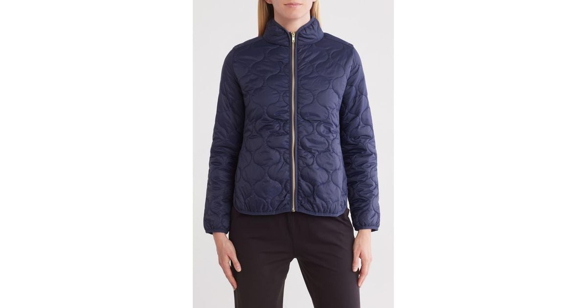 X By Gottex Onion Quilted Jacket in Blue | Lyst