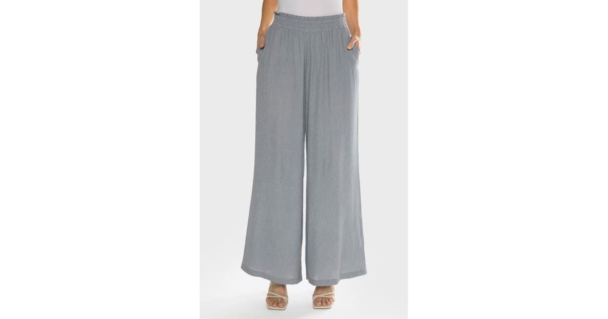 Matty M Cannon Wide Leg Pants in Gray | Lyst