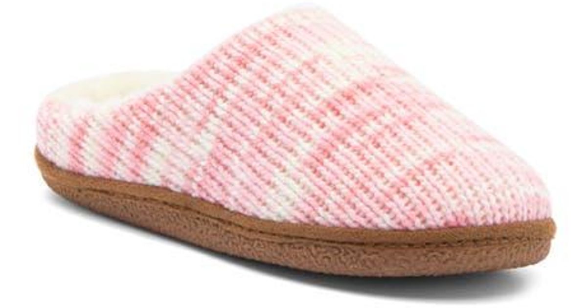 Børn Chenille Faux Fur Lined Scuff Slipper ()