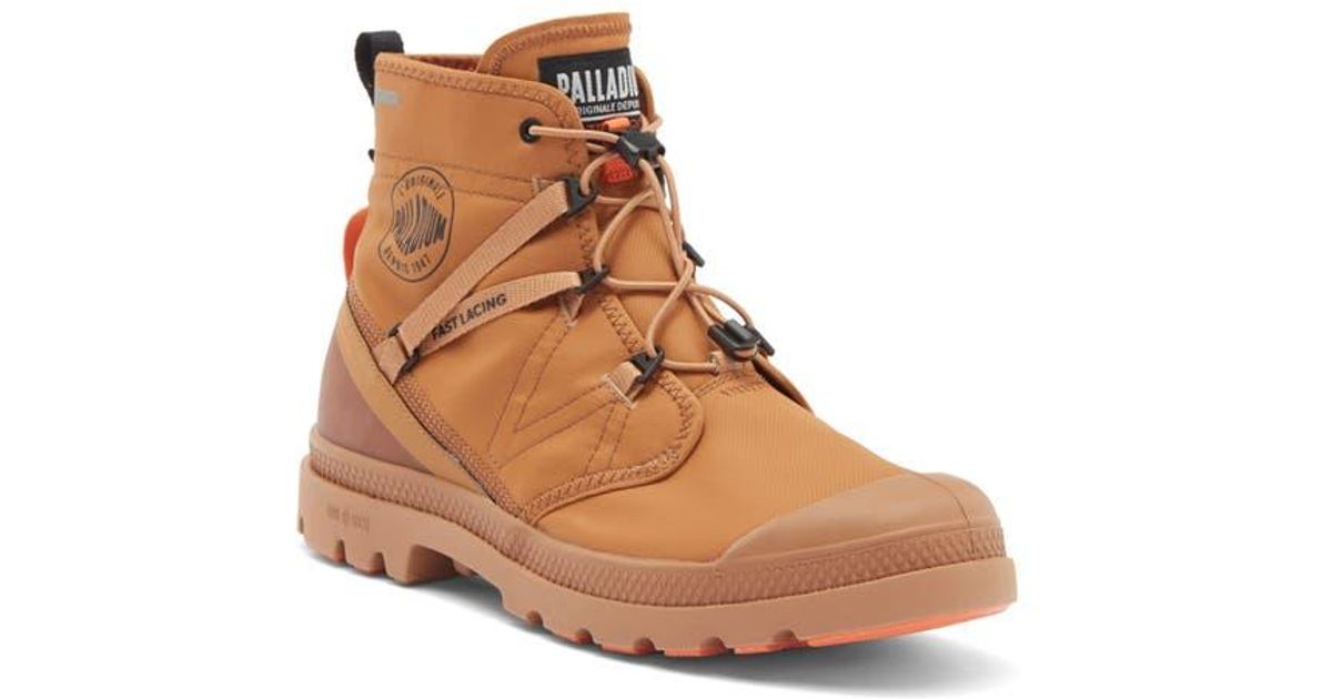 Palladium Pampa Travel Lite Waterproof Boot in Brown | Lyst