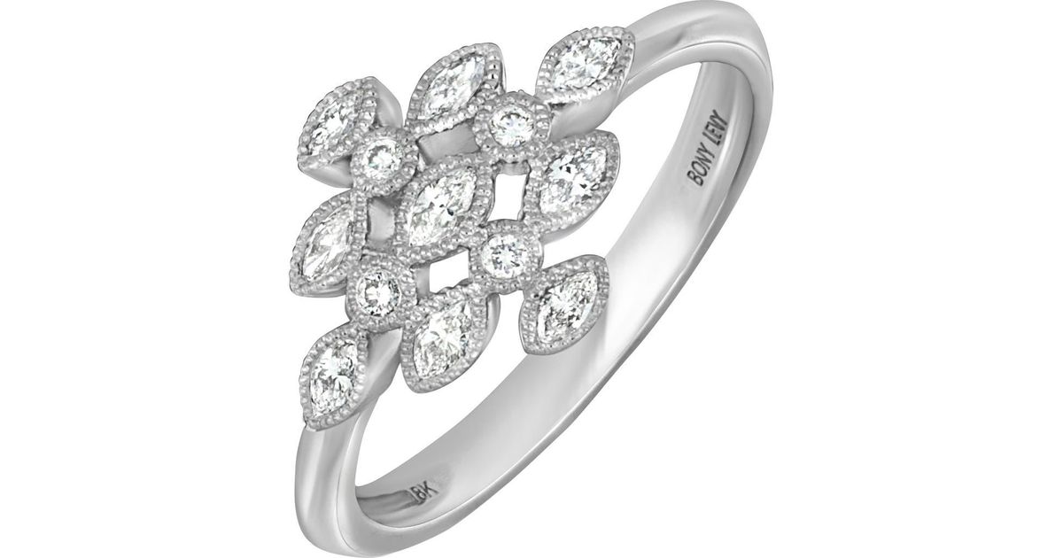 Bony Levy Getty Trend Diamond Ring in Metallic | Lyst