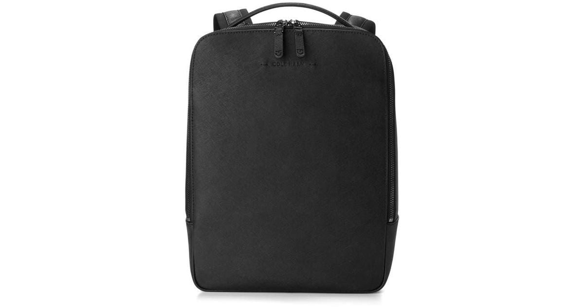 Cole Haan Sloane Leather Backpack in Black | Lyst