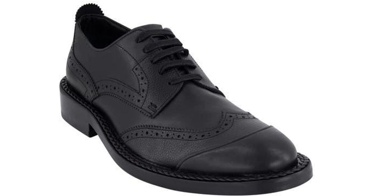 Karl Lagerfeld Cap Toe Wingtip Derby in Black for Men | Lyst