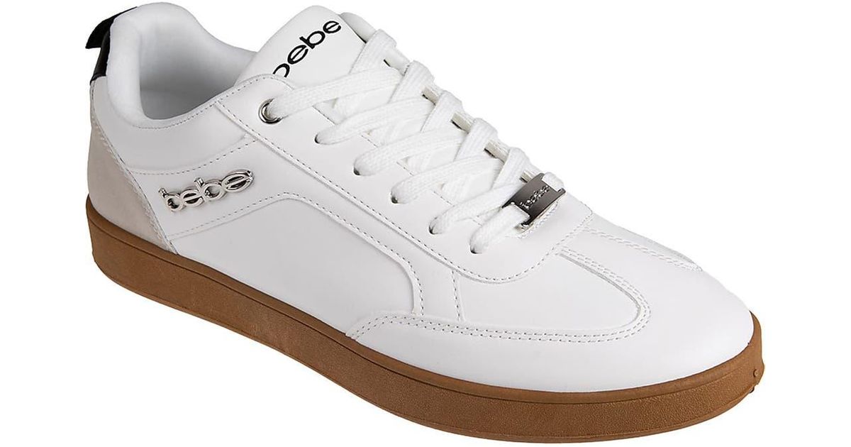 Bebe Logo Sneaker in White | Lyst