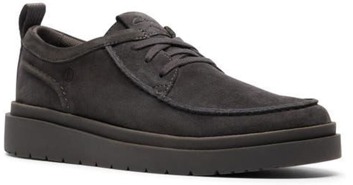 Clarks Polden Moc Toe Derby in Black for Men | Lyst