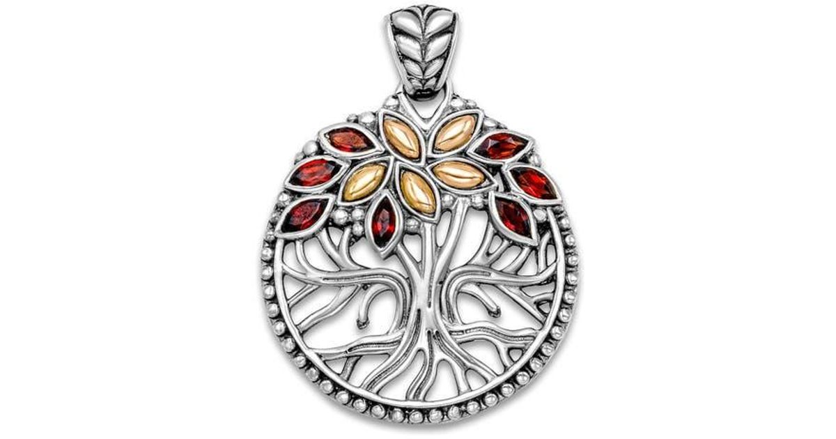 Samuel B. Two-Tone Banyan Tree Pendant in Metallic | Lyst