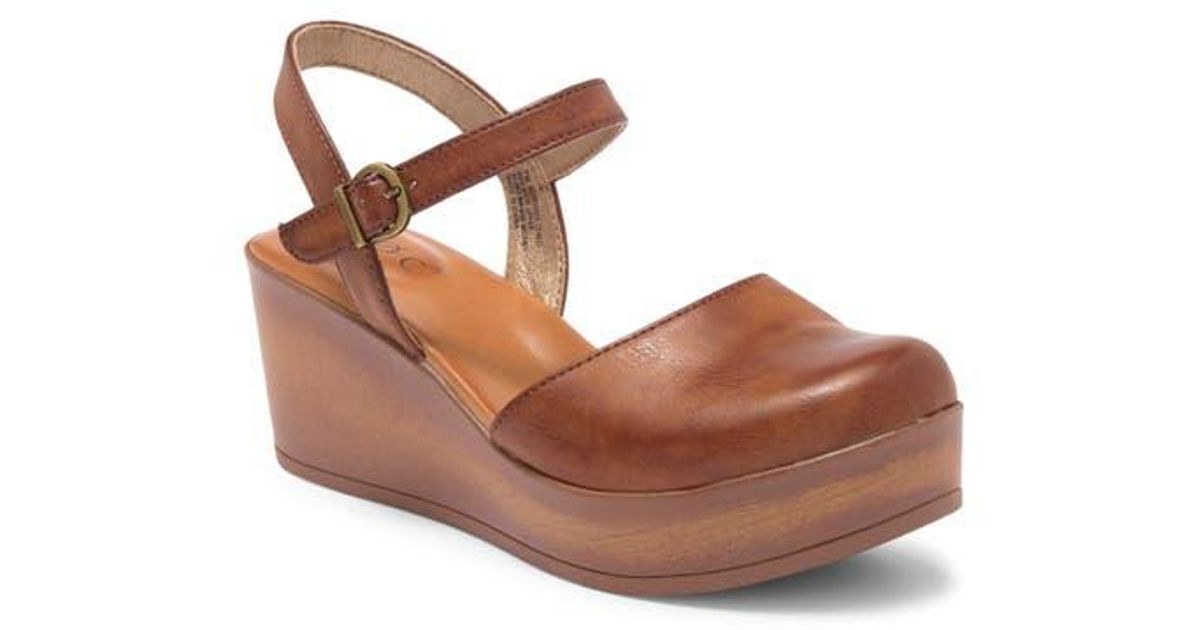 B O C BY BØRN Dalia Platform Clog Sandal in Brown | Lyst