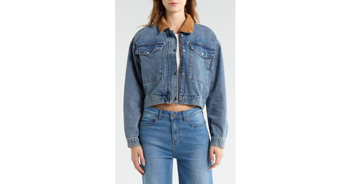 Vigoss Denim Barn Jacket in Blue | Lyst