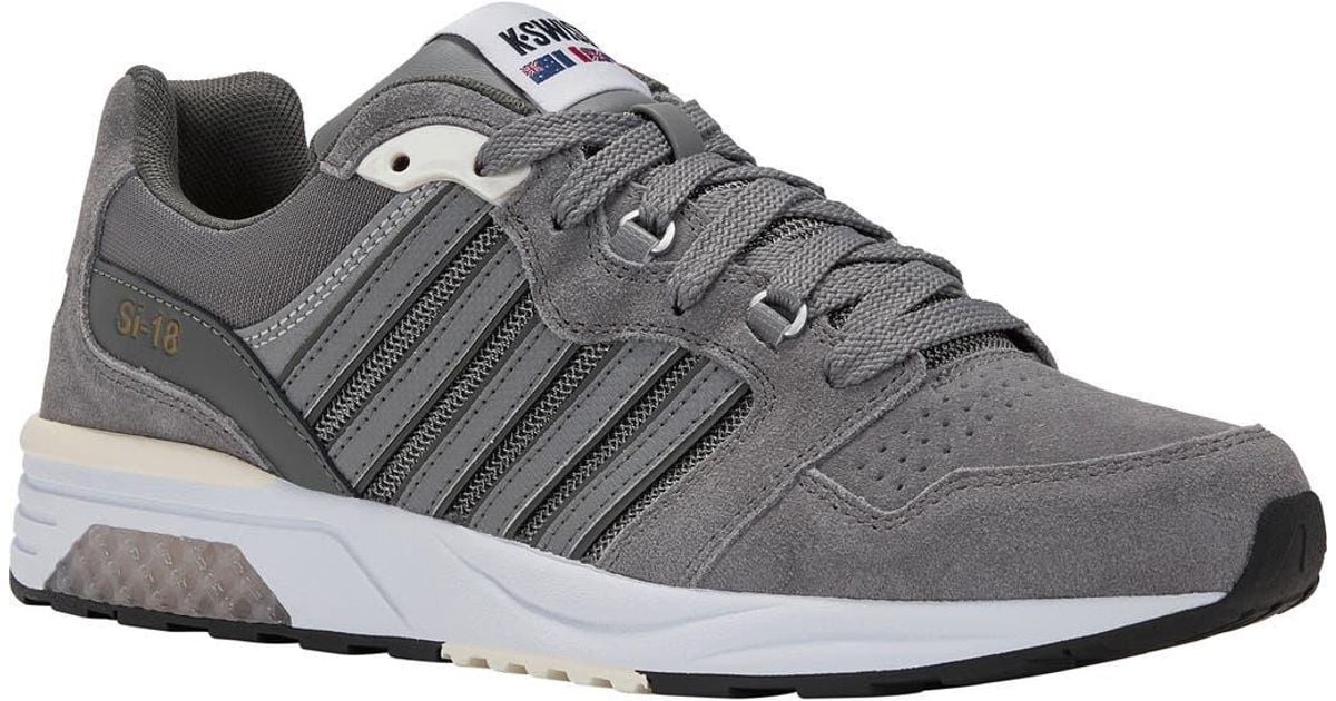 K-swiss Si-18 Rannell Suede Sneaker in Gray for Men | Lyst