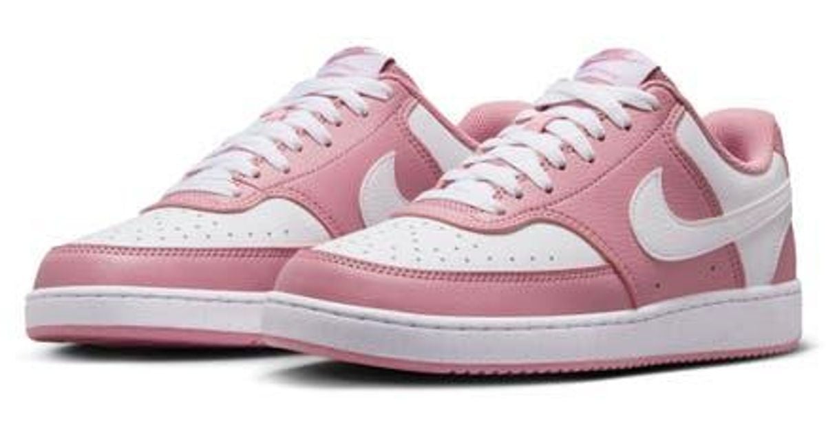 Nike Court Vision Low Sneaker in Pink | Lyst