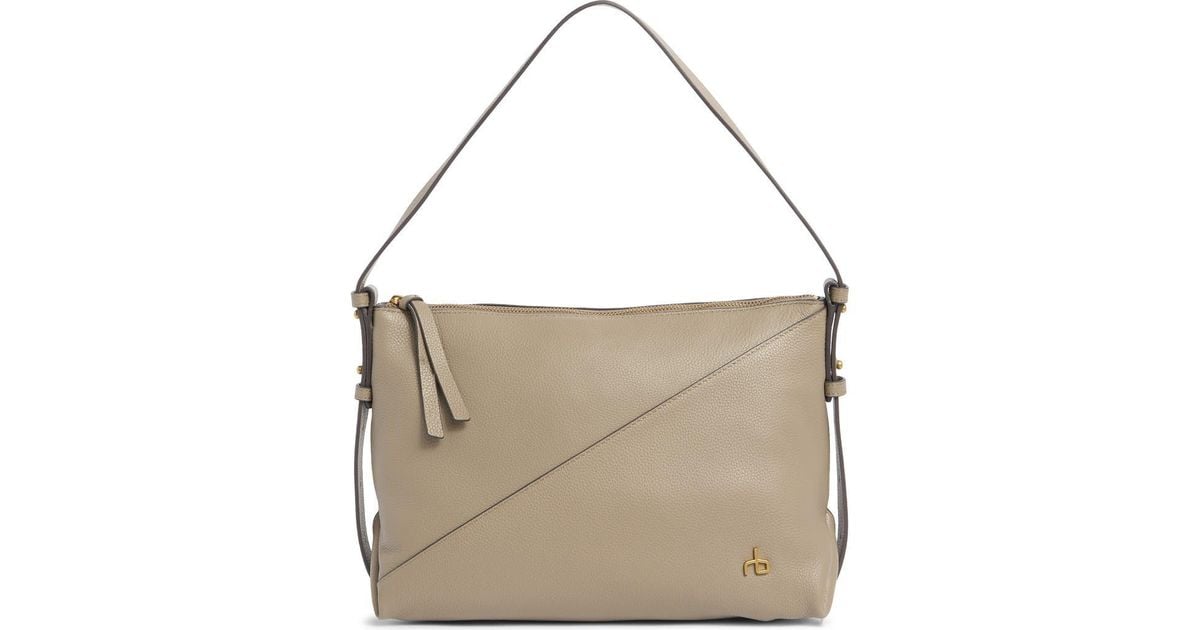 Rag & Bone Fulton Leather Shoulder Bag in Gray | Lyst