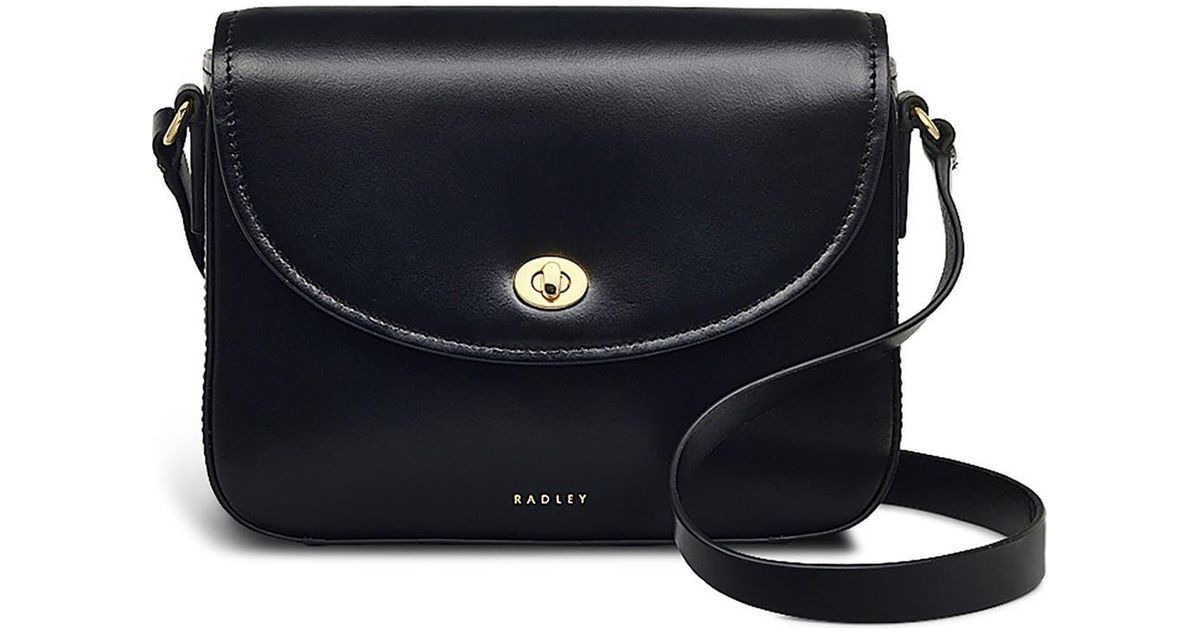 Radley Parliament Hill Mini Leather Flap Crossbody Bag in Blue | Lyst