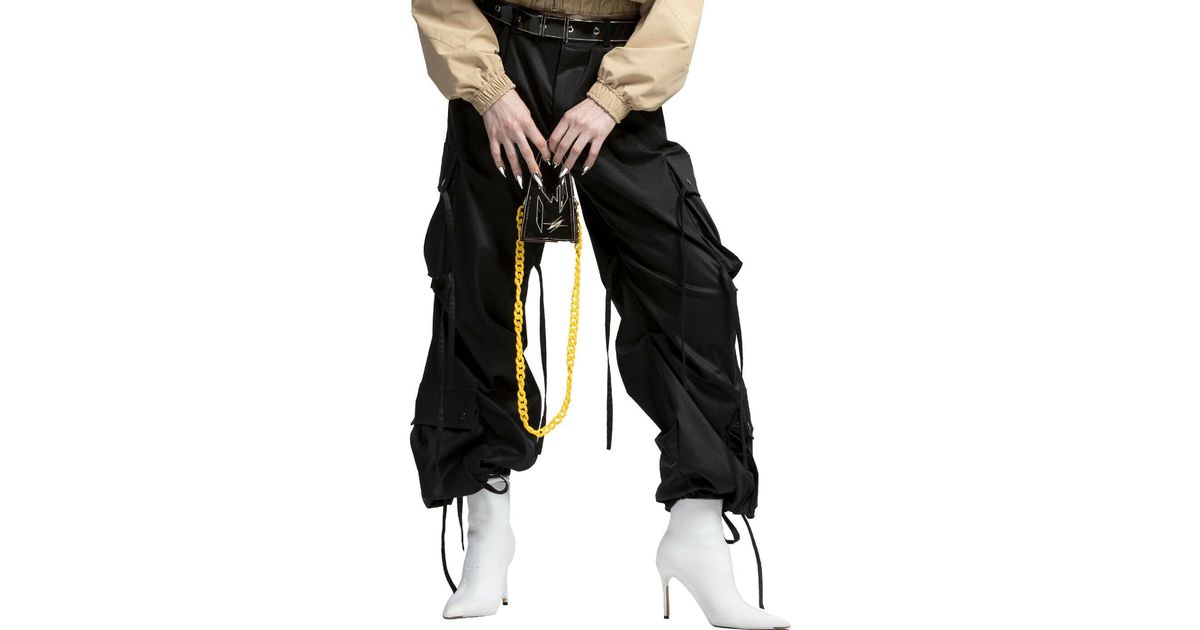 ALIENANT Multi String Cargo Pants in Black | Lyst