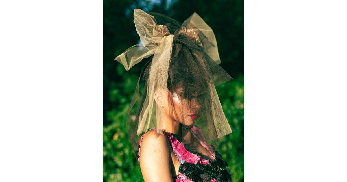 Miro Misljen Golden Head-piece in Green | Lyst