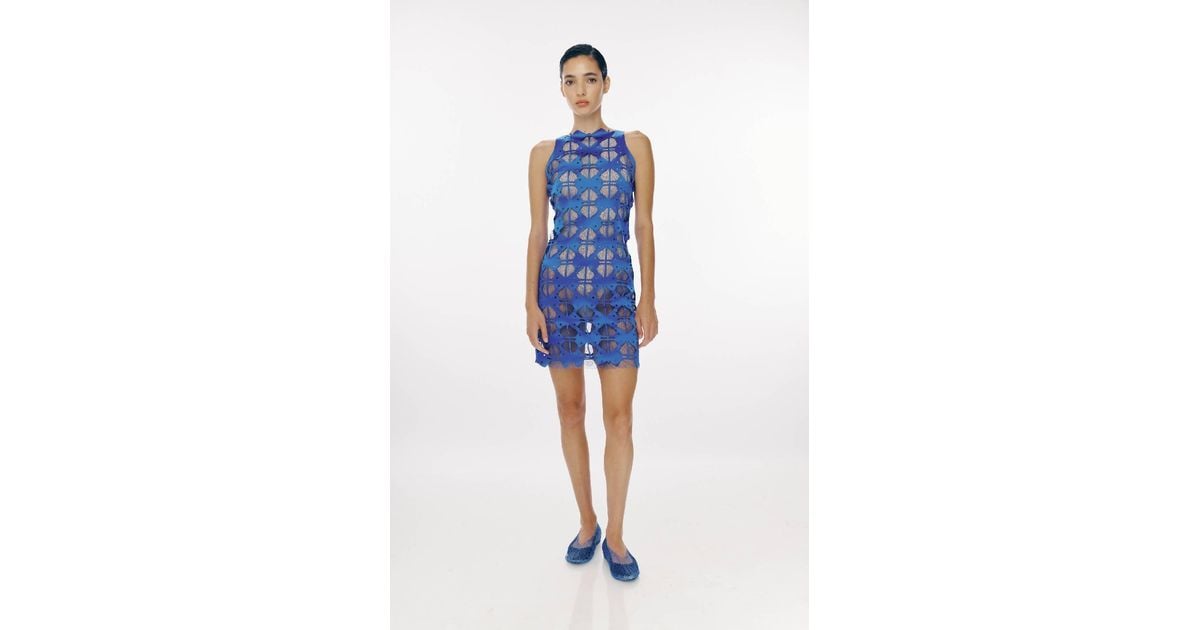 KIM PERETS Butterfly Mini in Blue | Lyst
