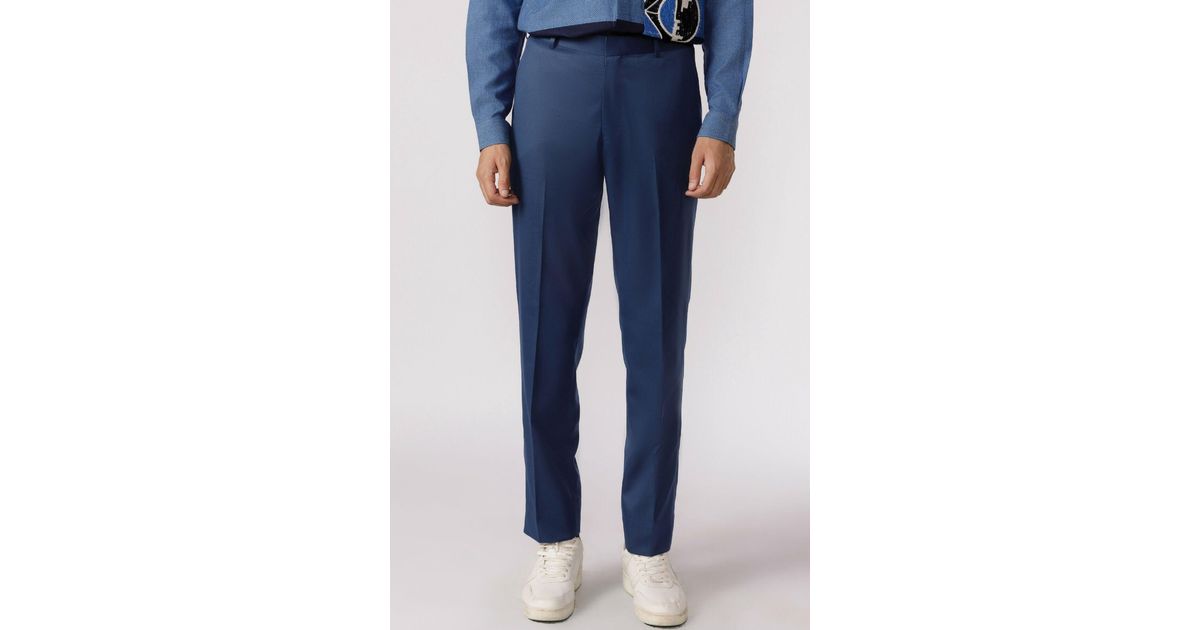 Line Outline Straight Fit Pants in Blue | Lyst