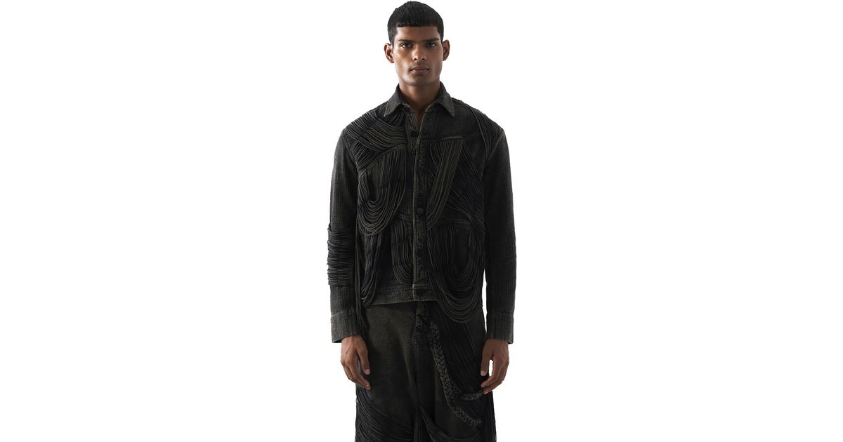 TRIUNE Black Banyan Jacket | Lyst