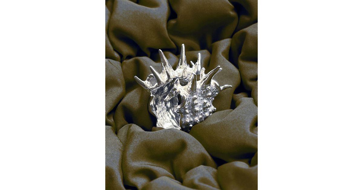 Barbora Lexová Open Spiky Silver Recreature Ring in Brown | Lyst