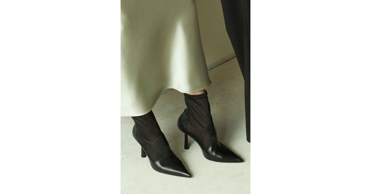 ATANA Anna Boot 95 Black Leather in Green | Lyst