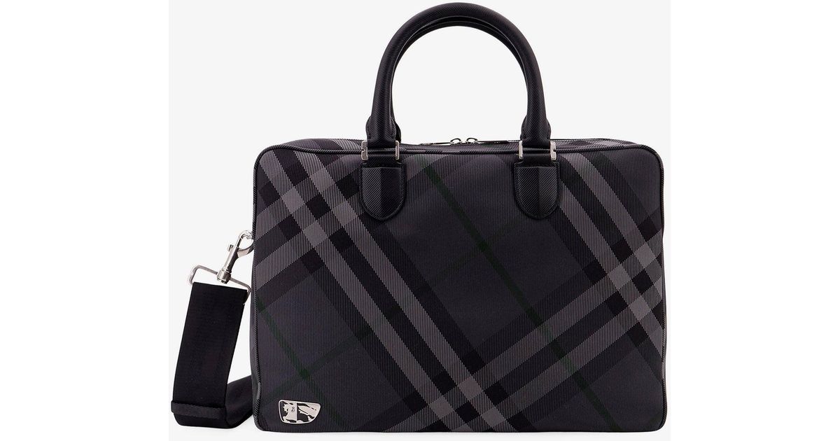 Burberry Nylon Briefcase Laptop Bag in Black for Men | Lyst