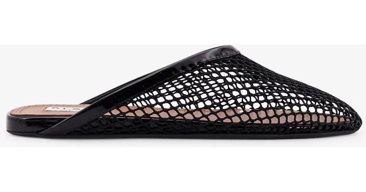 Alaïa Mesh Mules in Black | Lyst