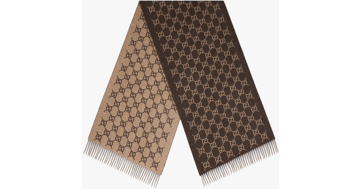 Gucci Scarf in Brown for Men | Lyst
