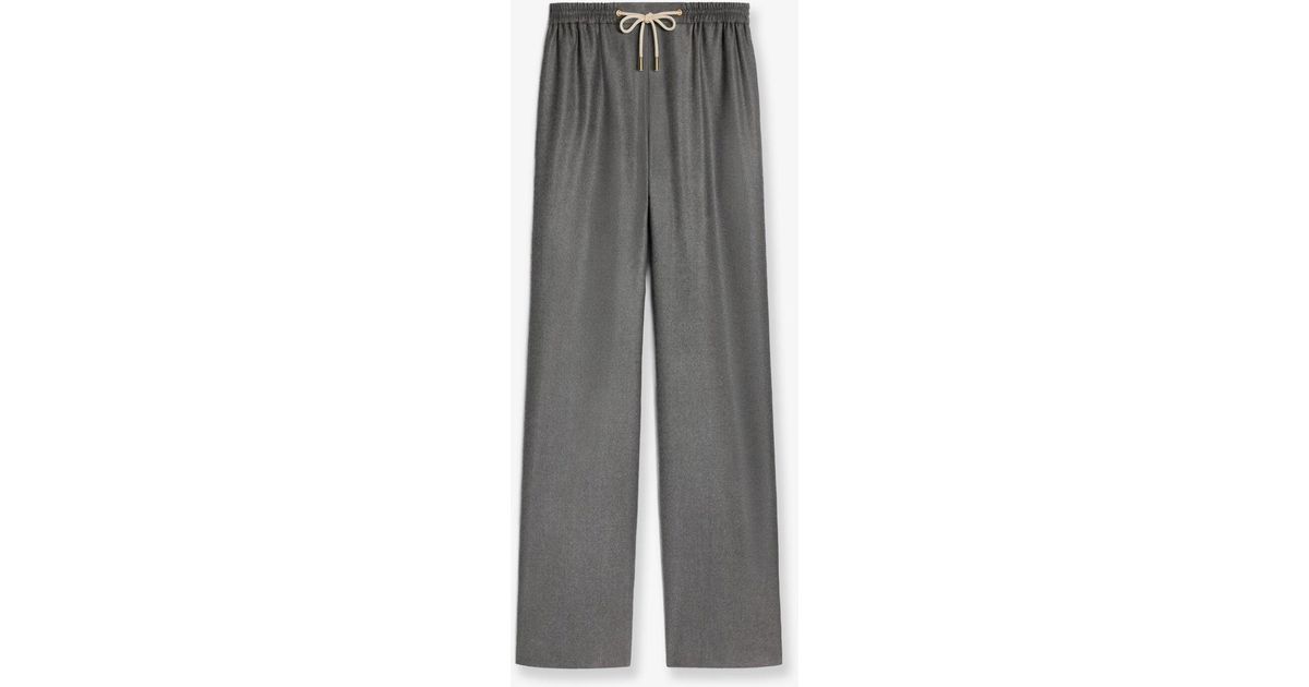 Celine Cashmere Jogger Trousers in Grey | Lyst UK