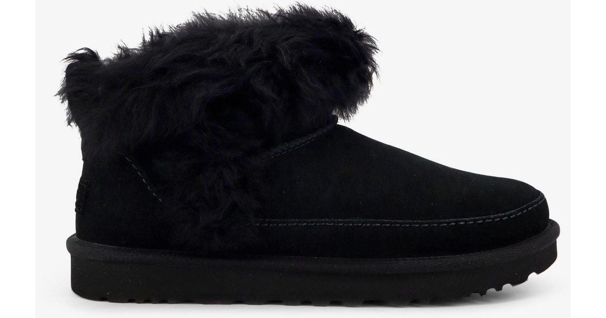 UGG W Classic Ultra Mini Suede Boots in Black | Lyst UK