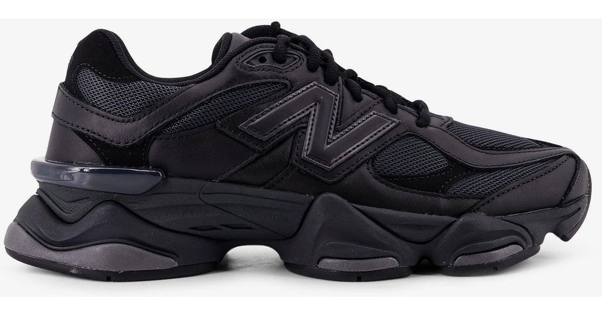 New Balance 9060 Mesh Sneakers With Logo On The Side in Black for Men ...