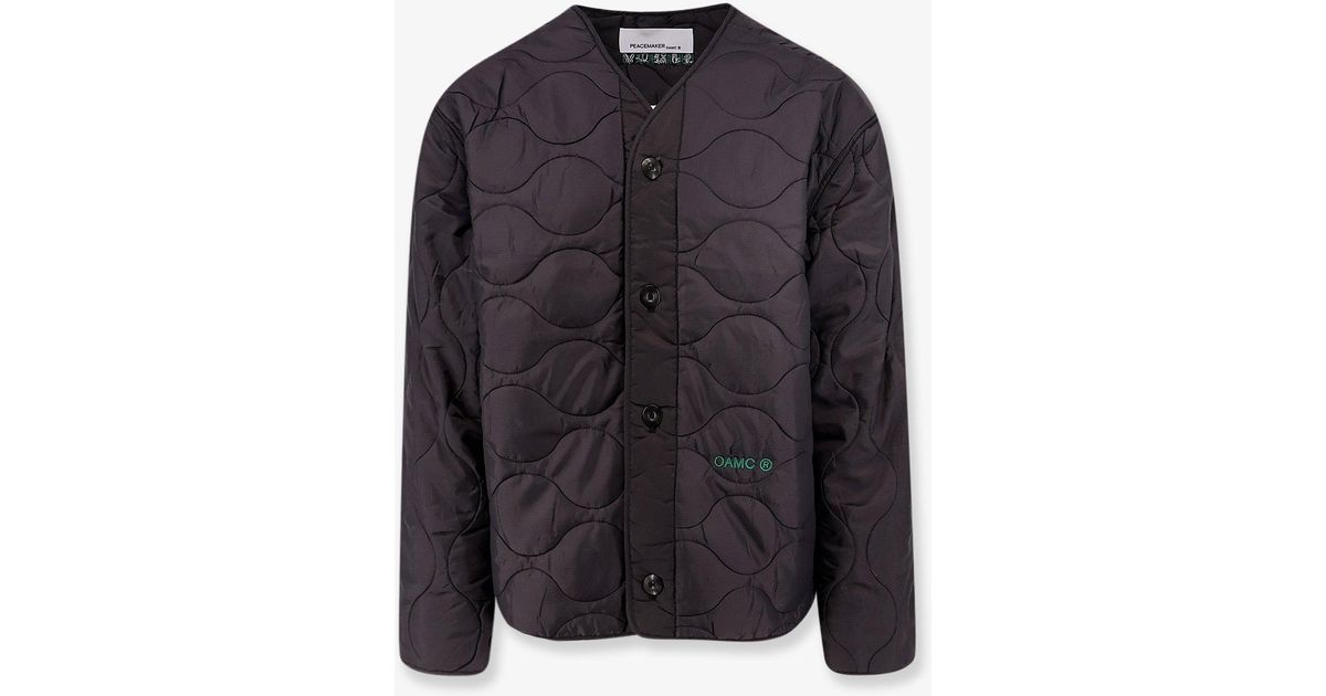 Oamc Peacemaker Compact Liner Quilted Jacket in Blue for Men | Lyst