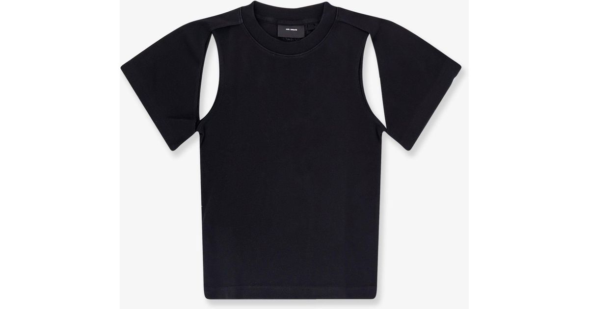 Axel Arigato Cotton T-Shirt With Cut Out Details in Black | Lyst UK