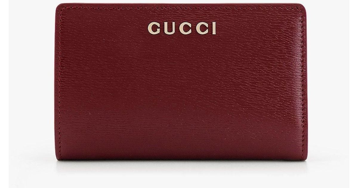 Gucci Wallet in Red | Lyst