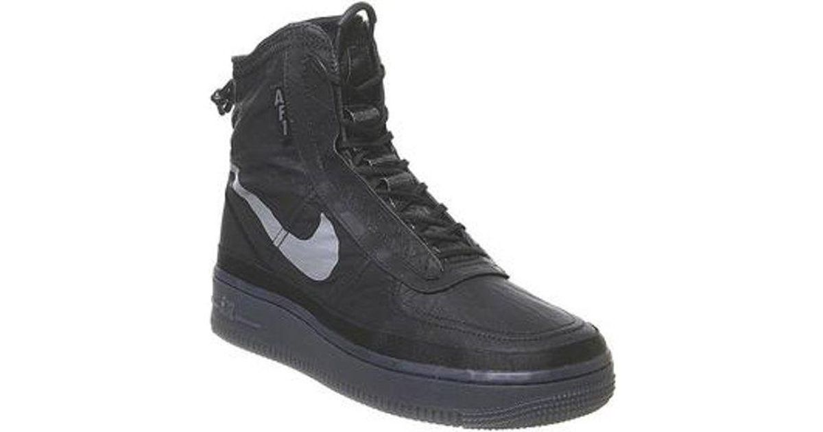 Nike Air Force 1 Shell Shoe in Black | Lyst