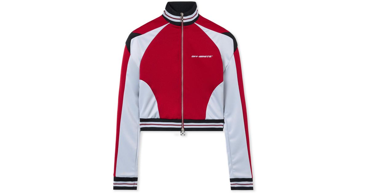 Off-White c/o Virgil Abloh Track Star Jacket in Red | Lyst