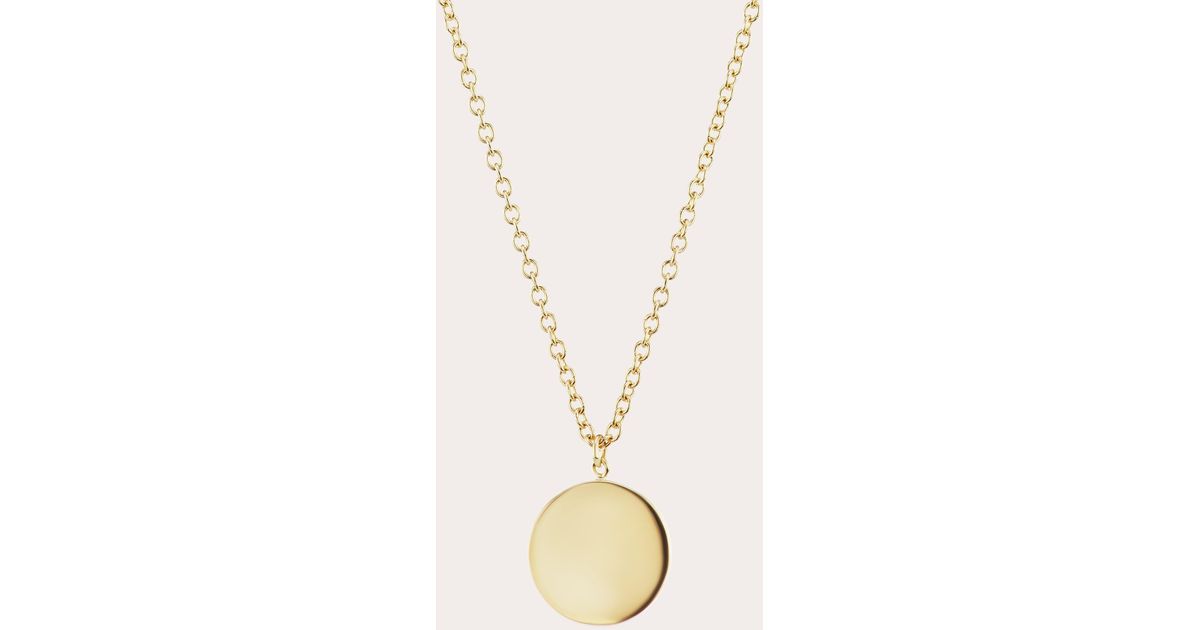 The Gild 14K Signature Pendant Necklace in Natural | Lyst