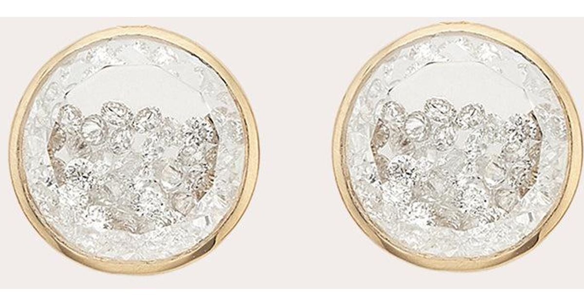 Moritz Glik Diamond & 18K Naipe Shaker Stud Earrings in Natural | Lyst