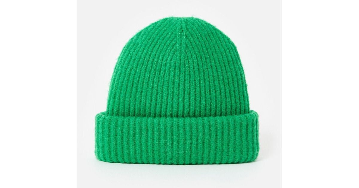 Oliver Bonas Knitted Beanie Hat in Green | Lyst UK